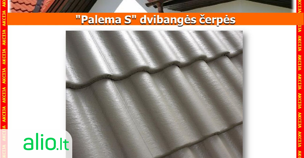 Betoninės čerpės Benders. Akcija nuo 4.95 Eur/m2 | Alio.lt