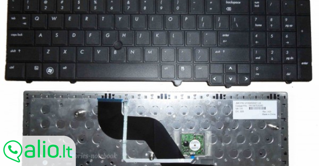 HP probook 6540b 6545b 6550b 6555b klaviatūra | Alio.lt