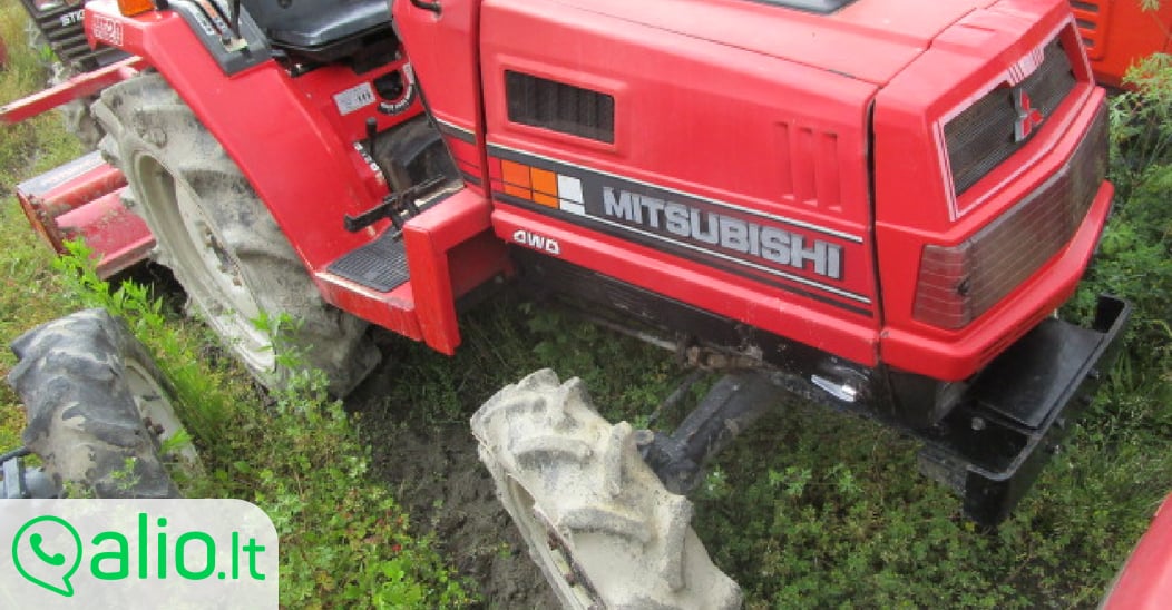 Japoniški mini traktoriai, traktoriukai Mitsubishi | Alio.lt