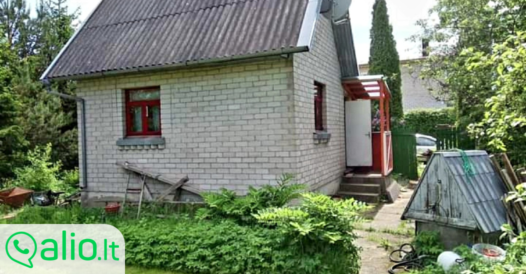 Sodas Dituva mūrinis namas bendro ploto 50 kv.m. pirtelė | Alio.lt