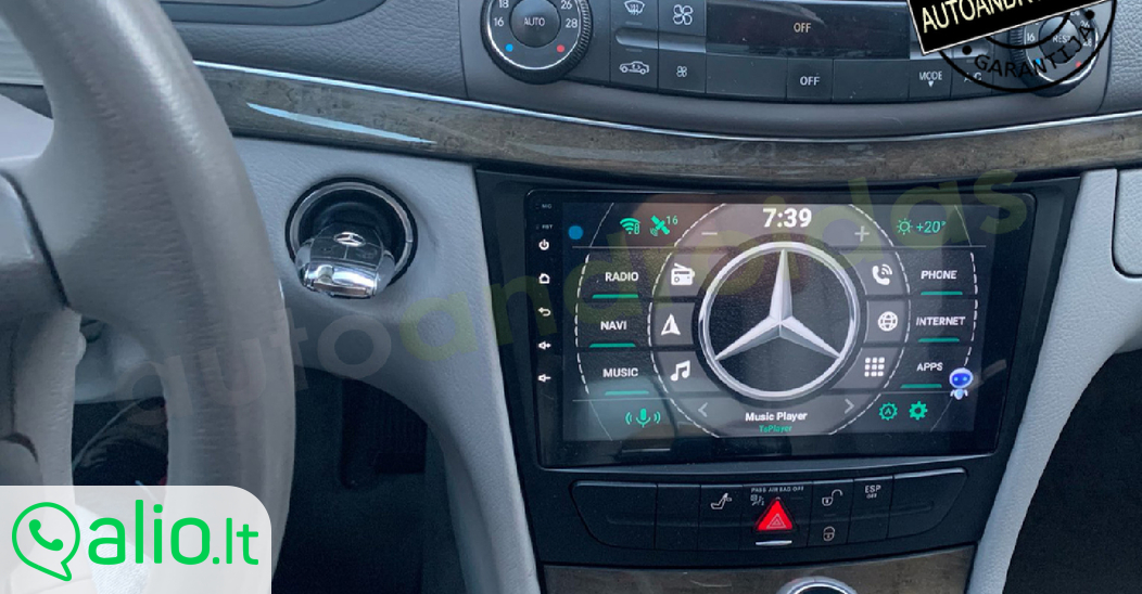 Mercedes W211Android multimedia USB/GPS/WiFi/BT | Alio.lt