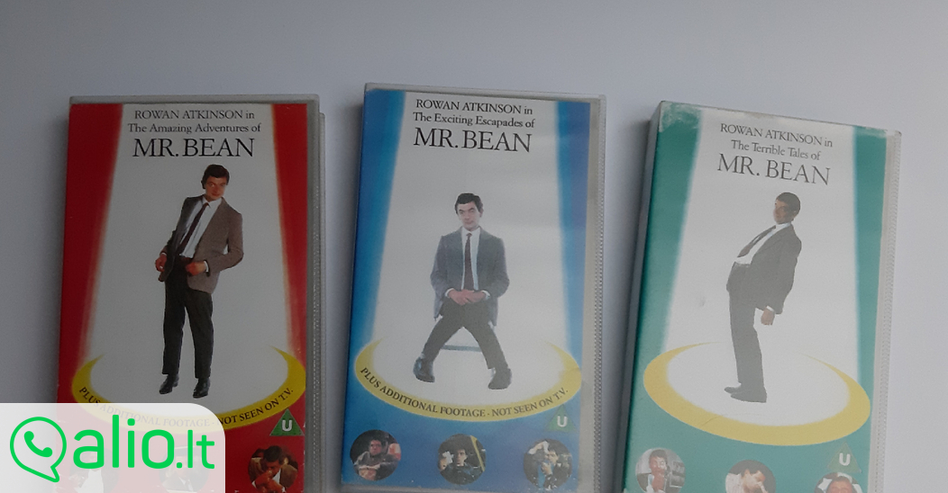 VHS kasetės - Ponas Bynas 1995 m. 3 vnt | Alio.lt