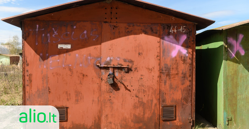 Metalini garaža, konteineri ar sandeliuka | Alio.lt